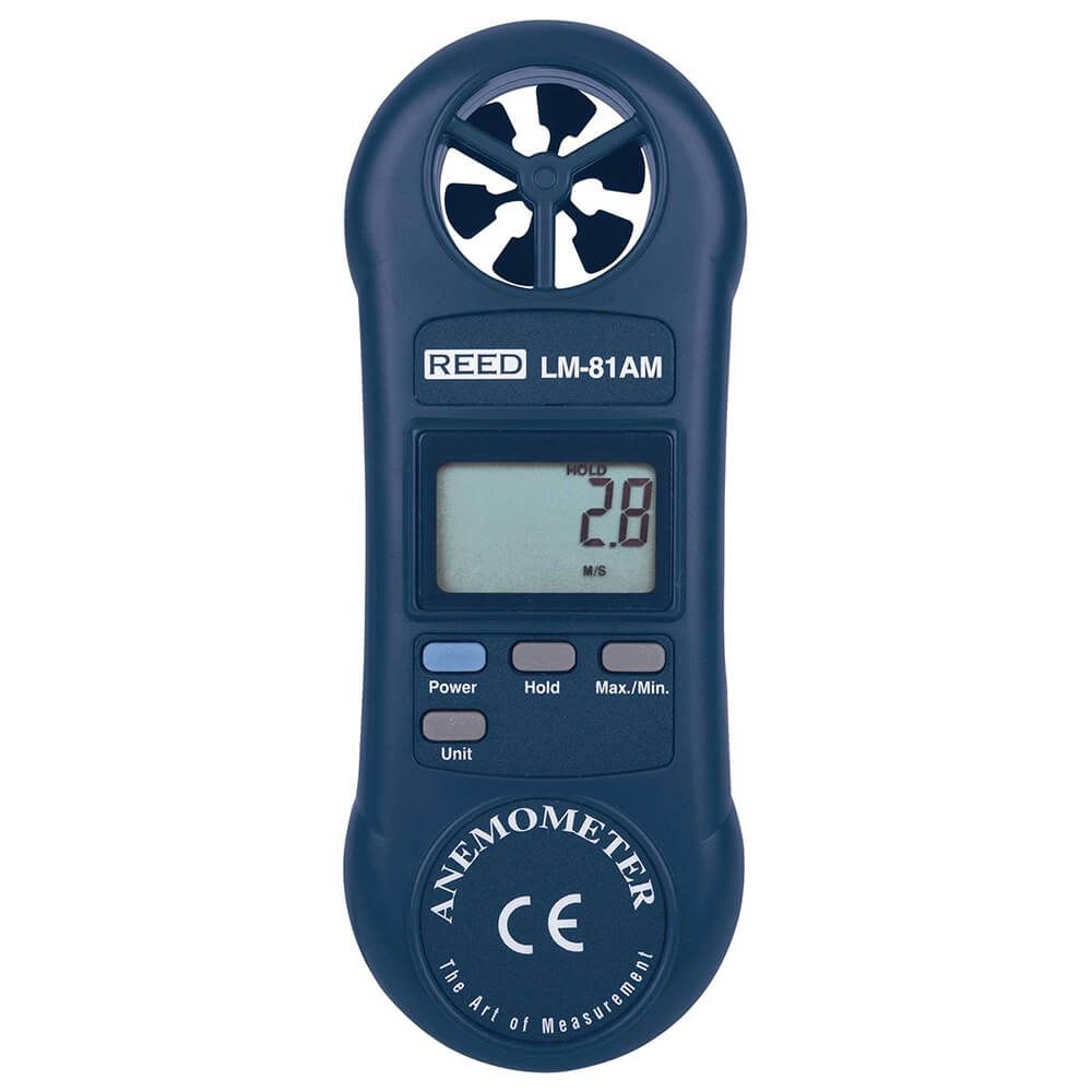 Reed LM-81AM Compact Vane Anemometer — The Measurement Shop